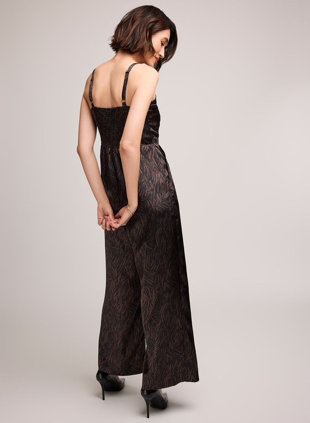 Gentle Fawn Irina Satin Jumpsuit - Java Print – Small Town Collective